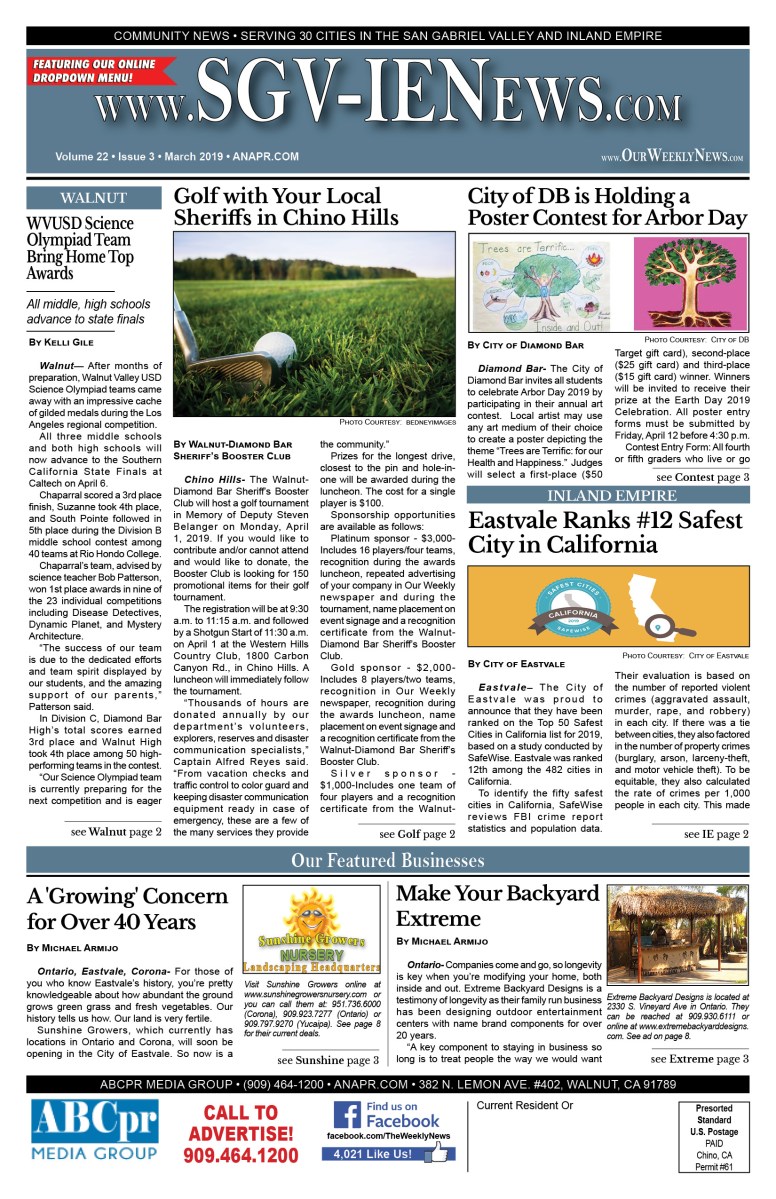SGV-IE News: Complete Edition March 2019 | ABC PR -Community News ...