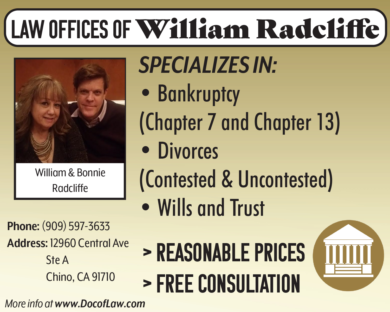 Law Offices of William Radcliffe | ABC PR -Community News, Public ...
